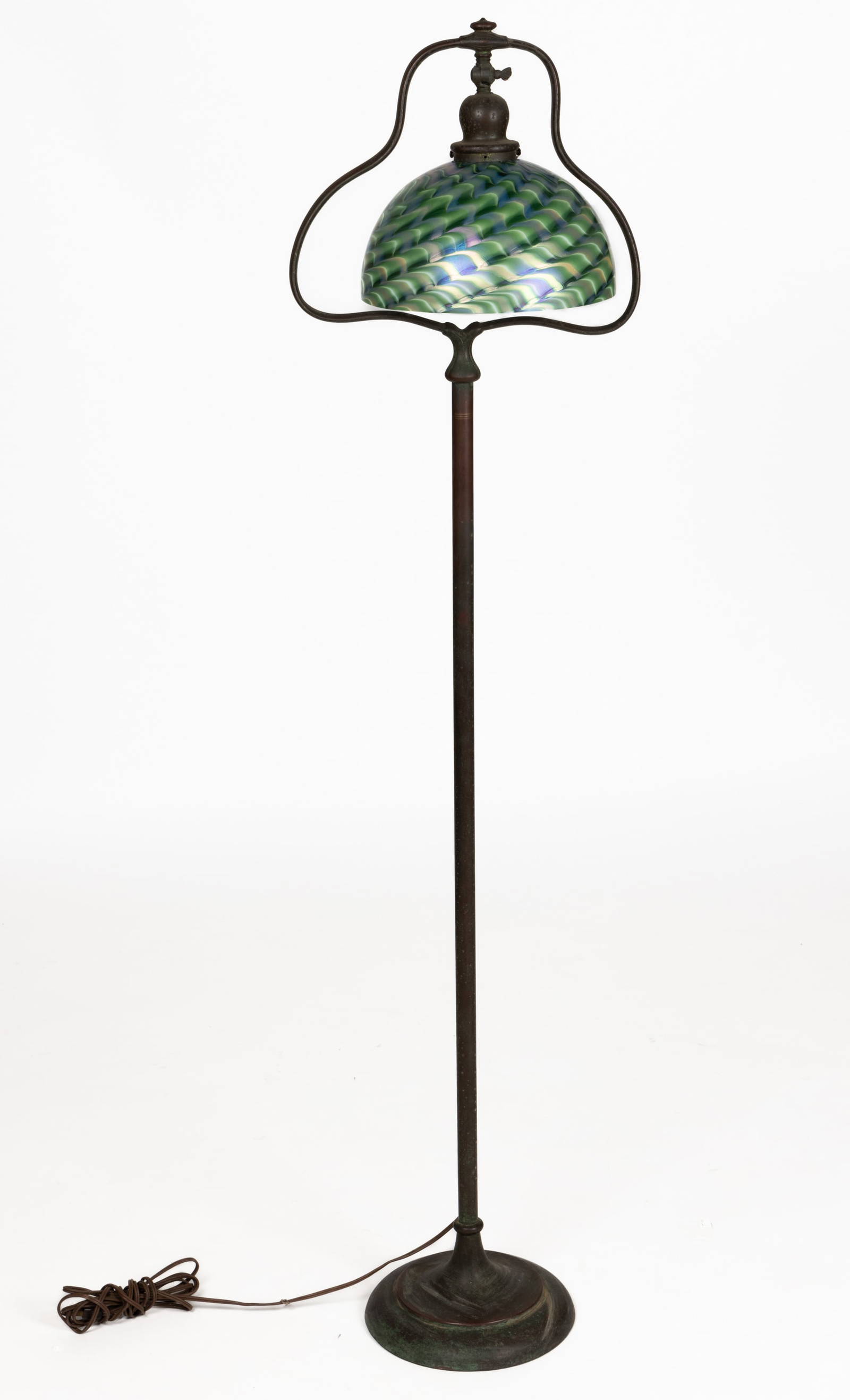 Handel Art Nouveau Harp Floor Lamp Auction