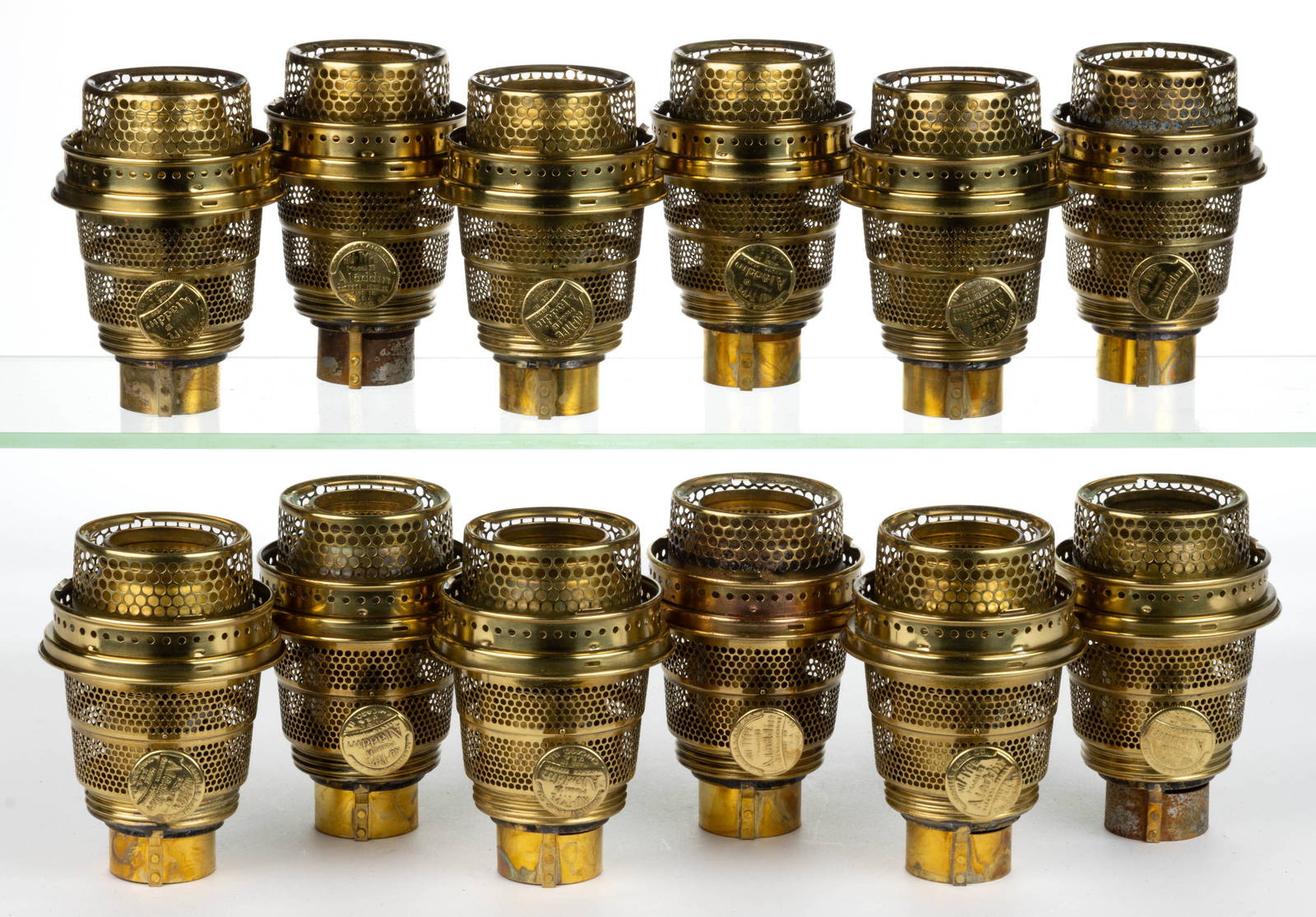 Aladdin Model B Brass Kerosene Lamp Burners Lot Of 12 Auction
