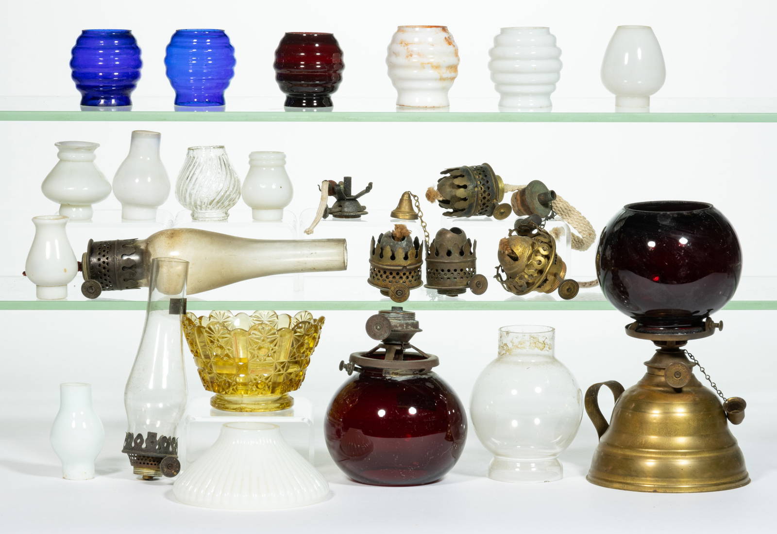 Assorted Miniature Lamp Parts Uncounted Lot Auction