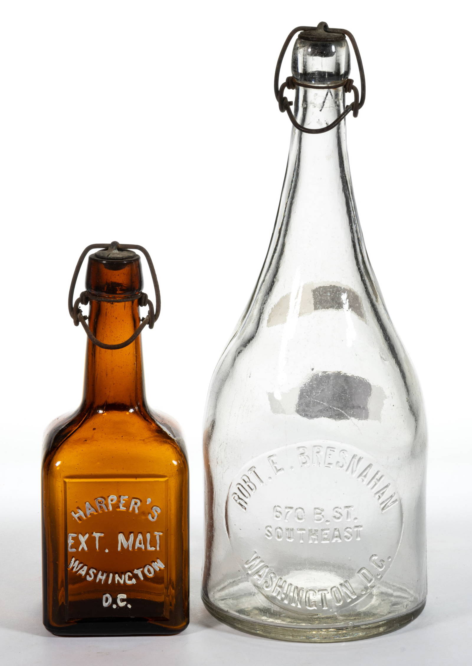 Assorted Washington, Dc Blob Soda / Beer Bottles, Lot Of Two Auction