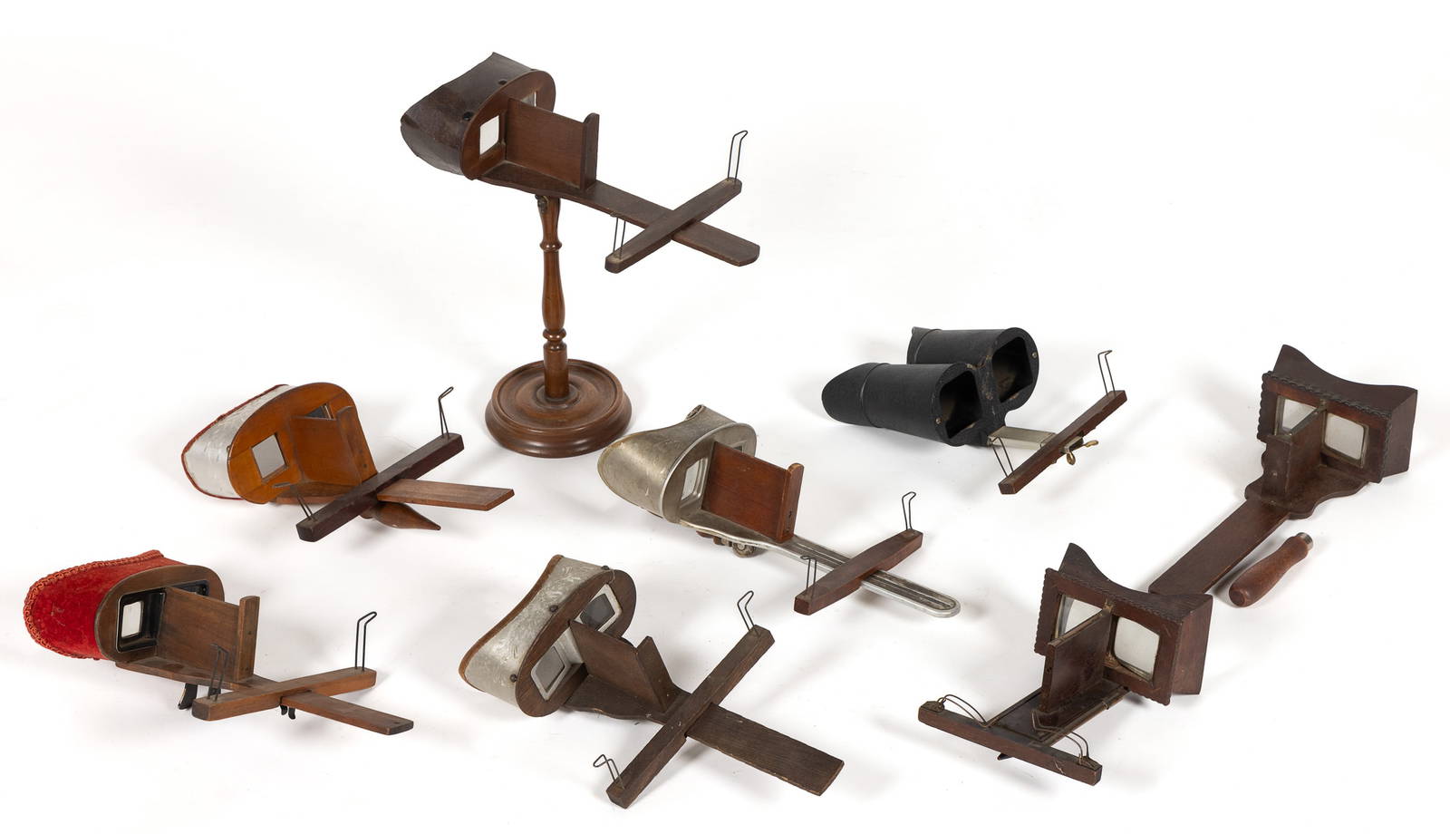 Assorted Stereoscopes, Lot Of Eight Auction
