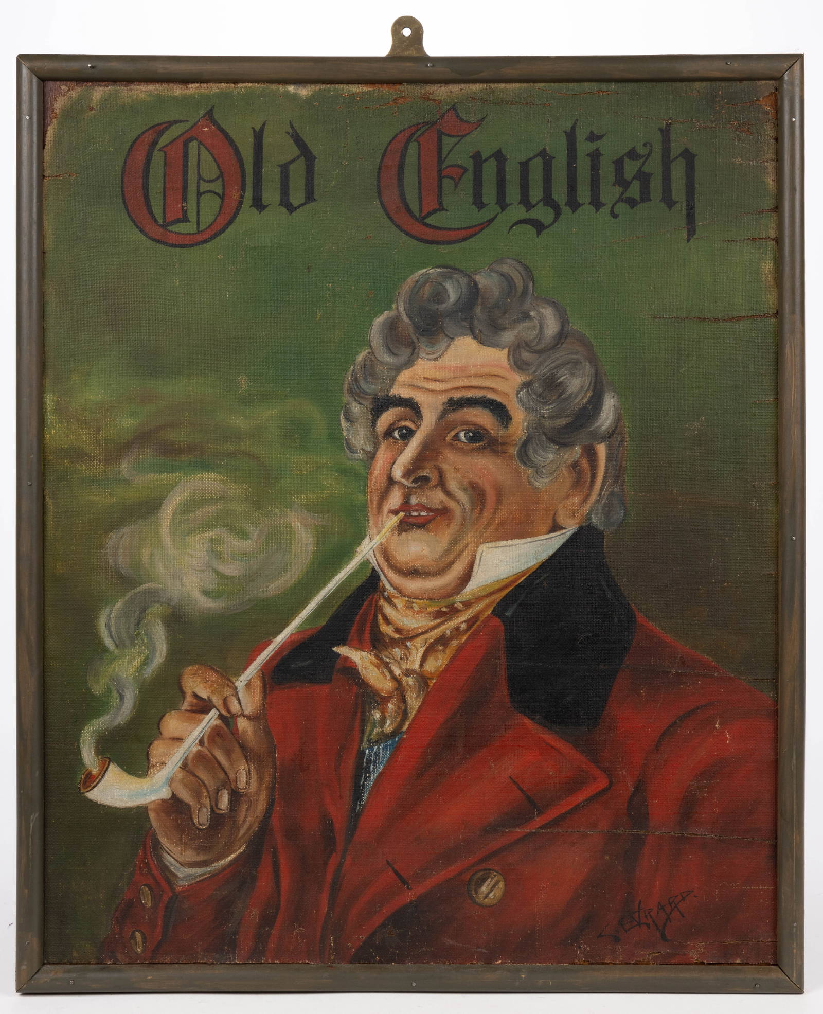 "old English" Hand-painted Pub-style Sign Auction