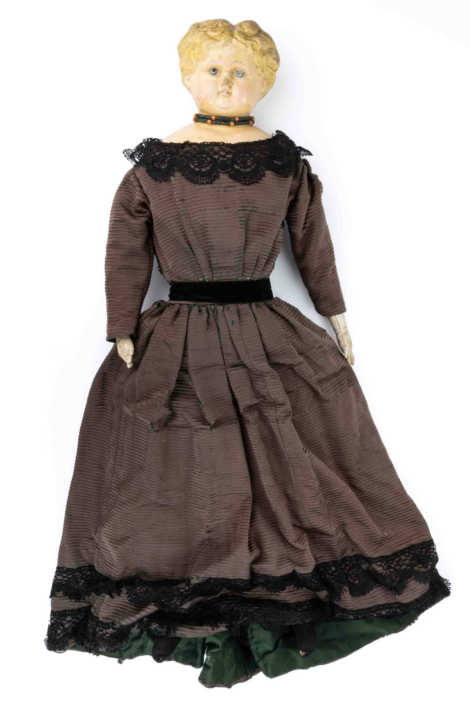 German Adolf Wislizenus Papier Mache / Composition Large Child Doll Auction