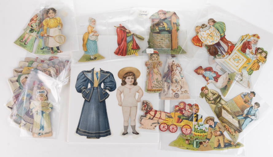 Assorted Advertising Paper Dolls / Figures, Uncounted Lot