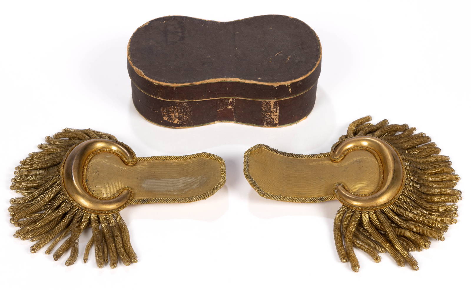 Civil War Era Captains Epaulettes In Original Box Auction