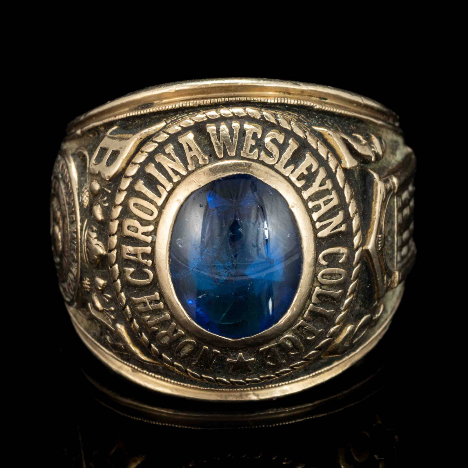 Vintage 10k Yellow Gold North Carolina Wesleyan College Men's Class ...
