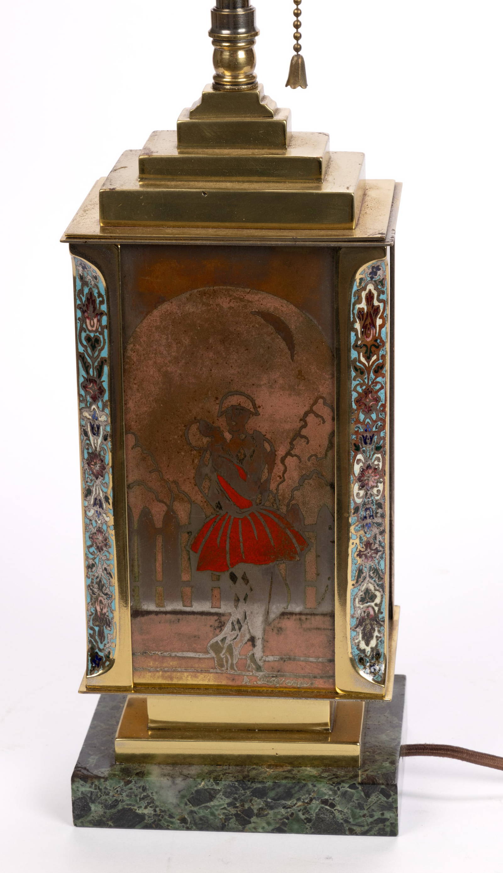 French Art Deco Andre Desgranges Champleve And Dinanderie Bronze Table ...