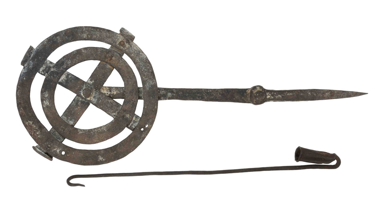 Assorted Wrought-iron Articles, Lot Of Two Auction