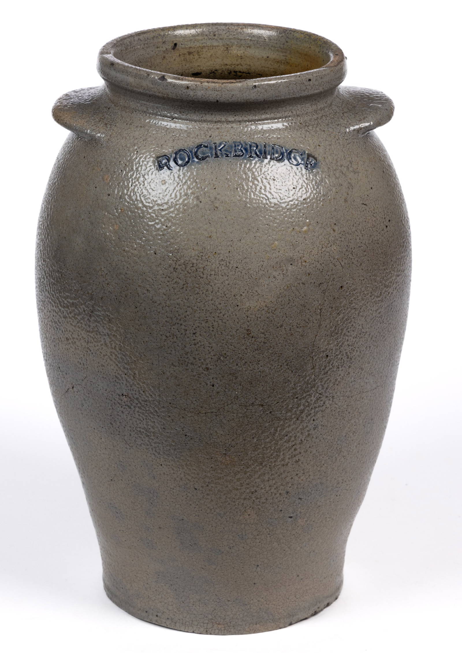 Stamped "rockbridge", Shenandoah Valley Of Virginia Stoneware Jar Auction