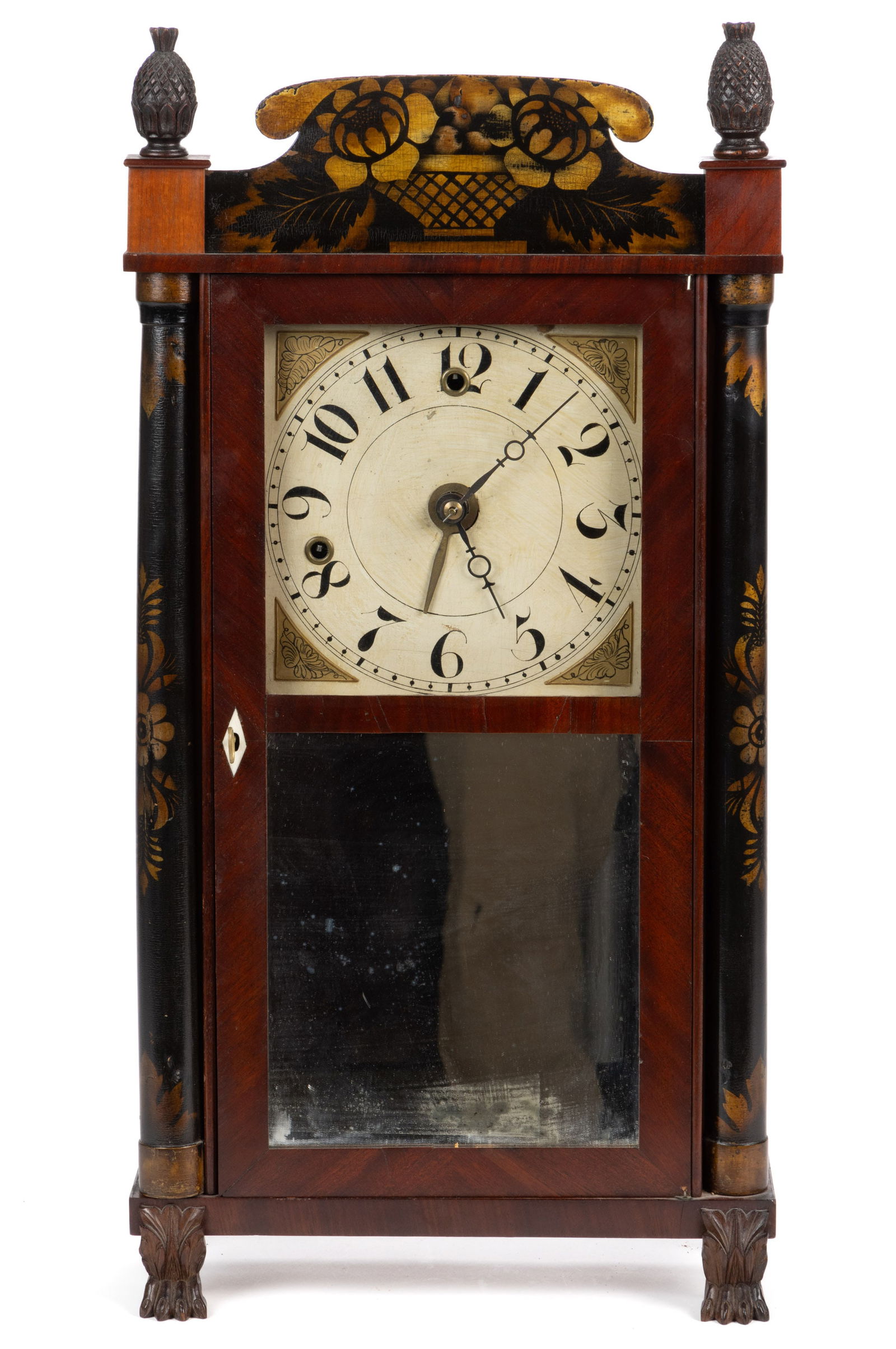 Silas Hoadley (plymouth, Connecticut, 1786-1870) Paint-decorated Shelf ...