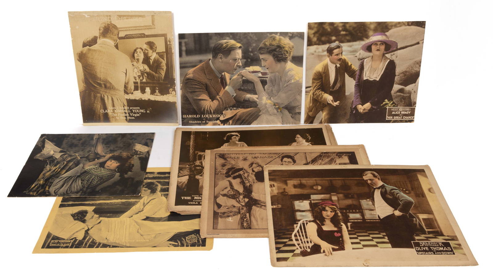 Original Silent Film Lobby Cards, Lot Of 15 Auction