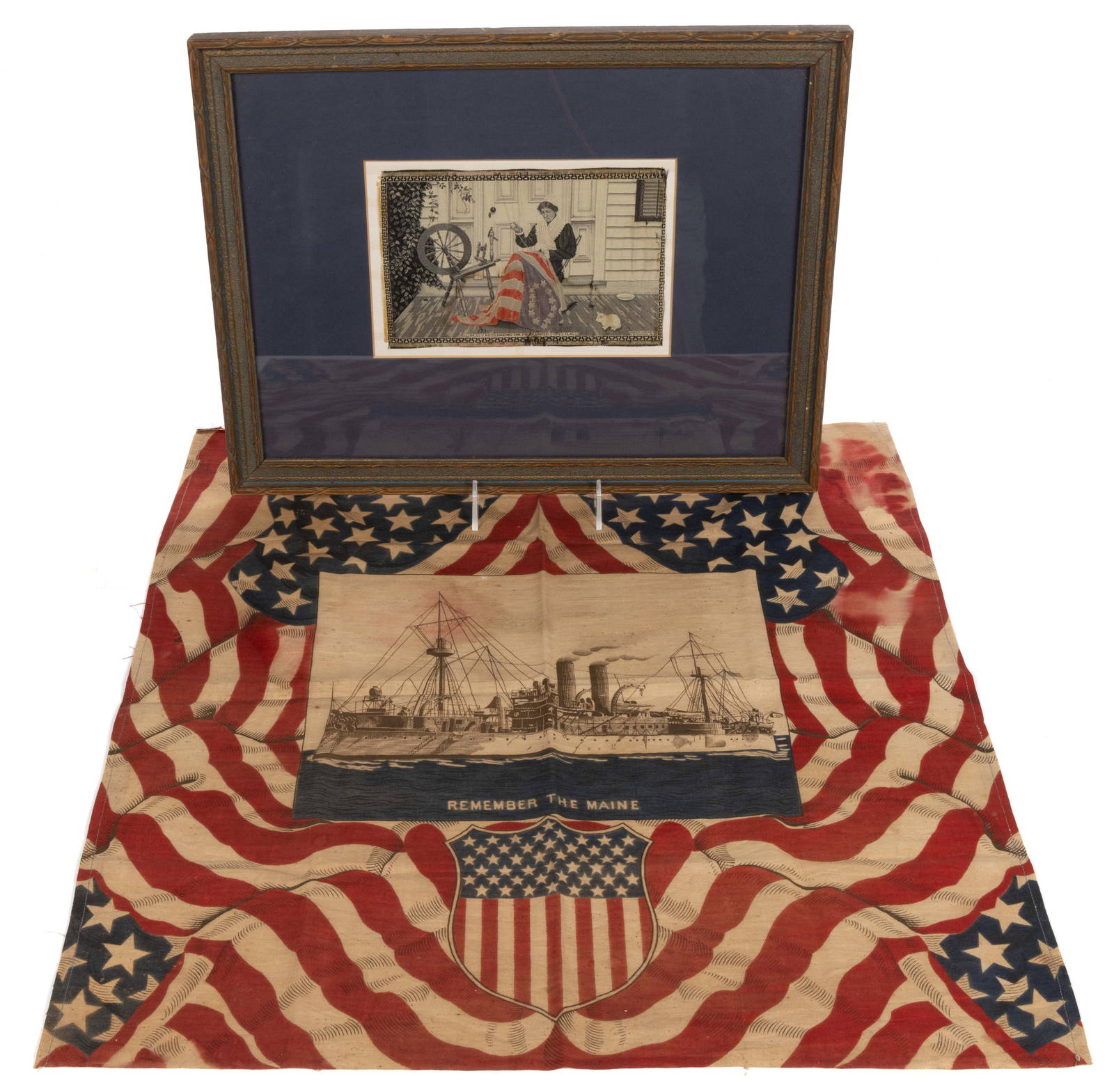 "remember The Maine" / Spanish-american War Commemorative Bandana ...