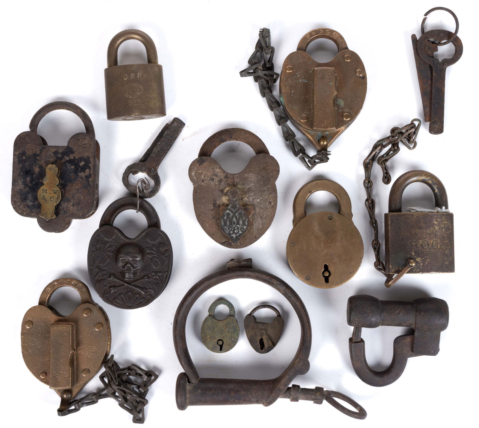 Assorted Railroad Padlocks And Other Locks, Lot Of 12 - Mar 06, 2025 ...