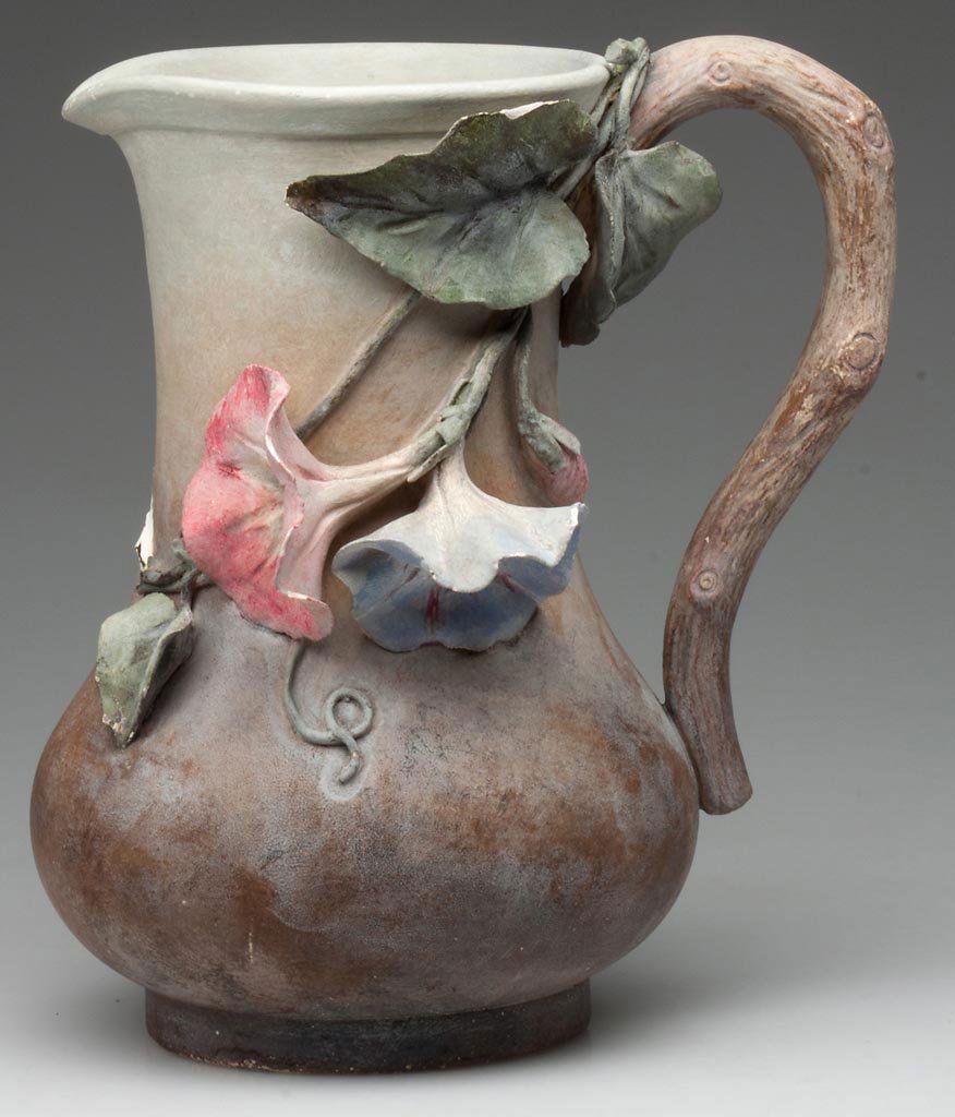 AMERICAN POTTERY ODELL & BOOTH BROTHERS MATTE PITCHER