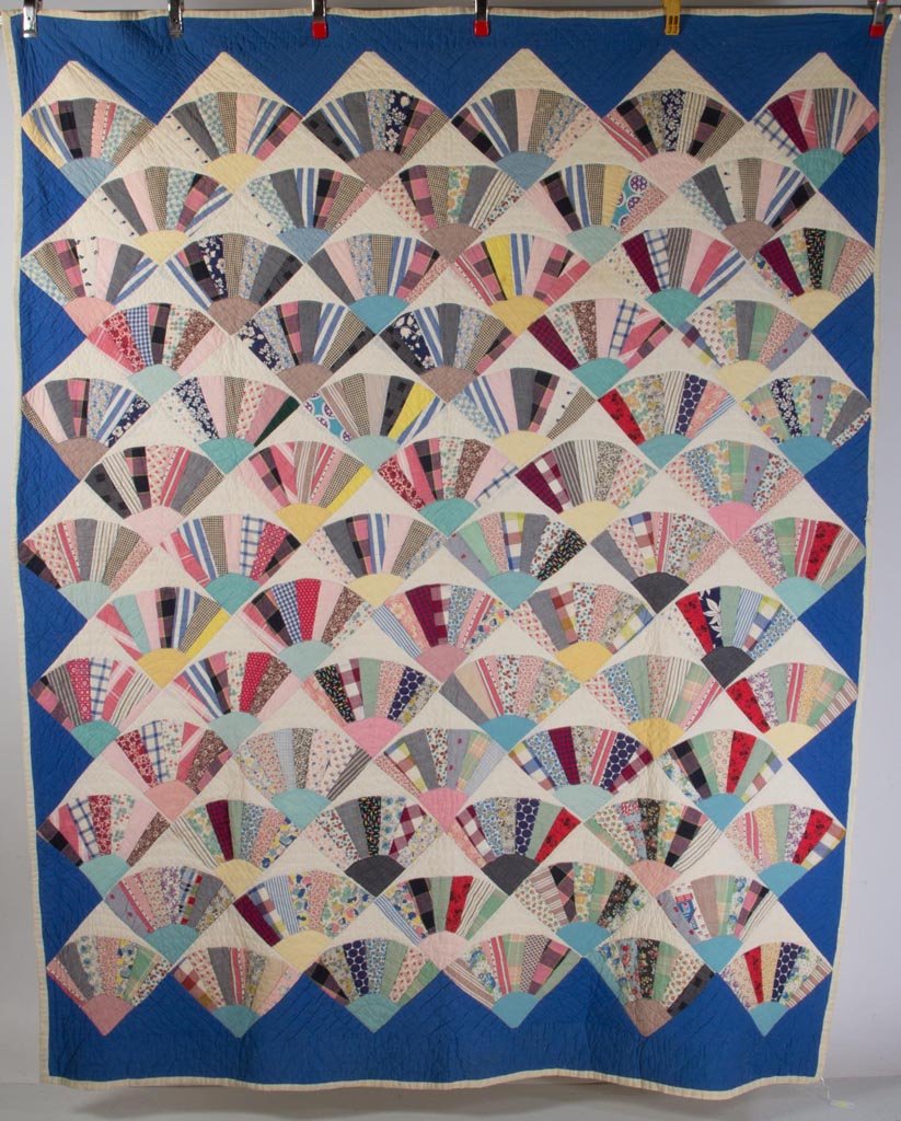 Shenandoah Valley Of Virginia "fan" Pieced Quilt