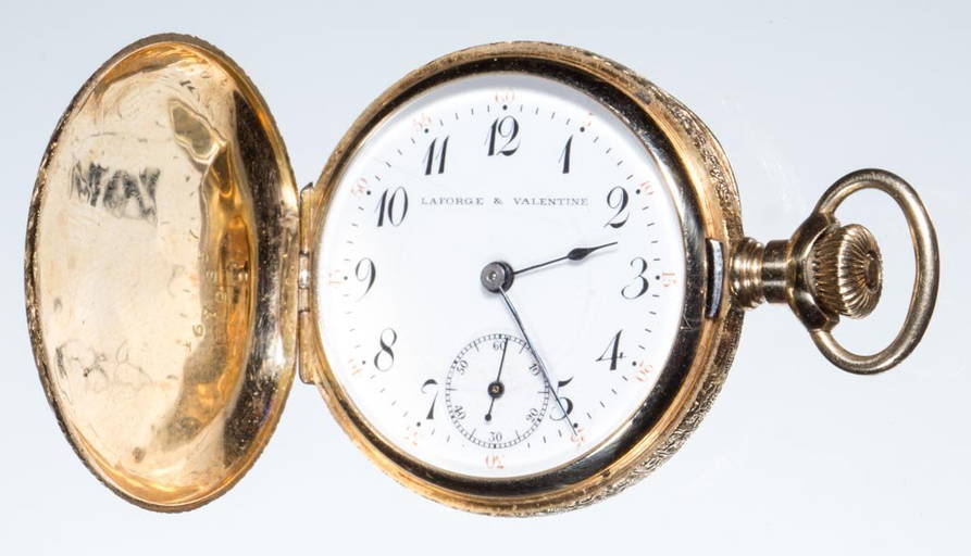 Laforge & Valentine 14k Gold Case Lady's Pocket Watch
