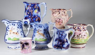 ENGLISH STAFFORDSHIRE PINK LUSTERWARE PITCHERS AND TWO - Apr 24, 2013 ...