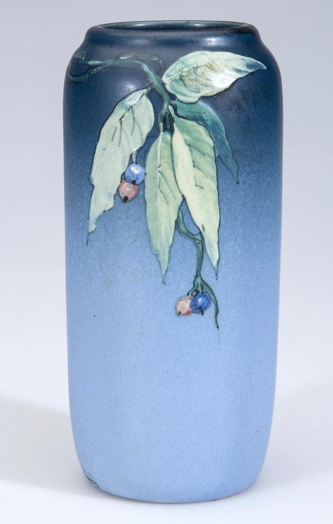 WELLER POTTERY HUDSON ARTIST SIGNED VASE