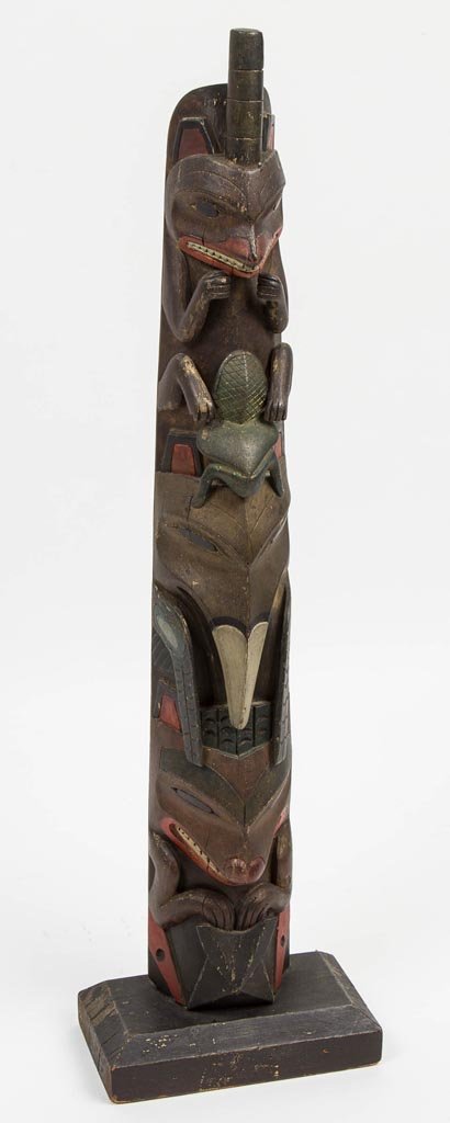 NATIVE AMERICAN NORTHWEST COAST MODEL TOTEM POLE - Apr 05, 2014 ...