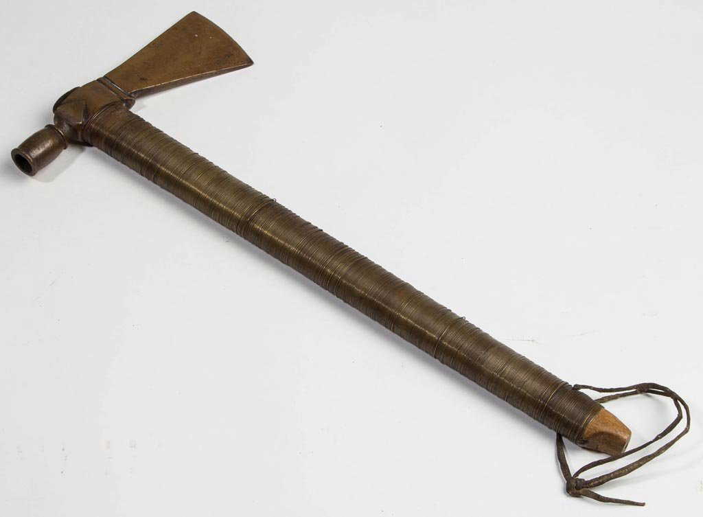 Native American Brass Pipe Tomahawk