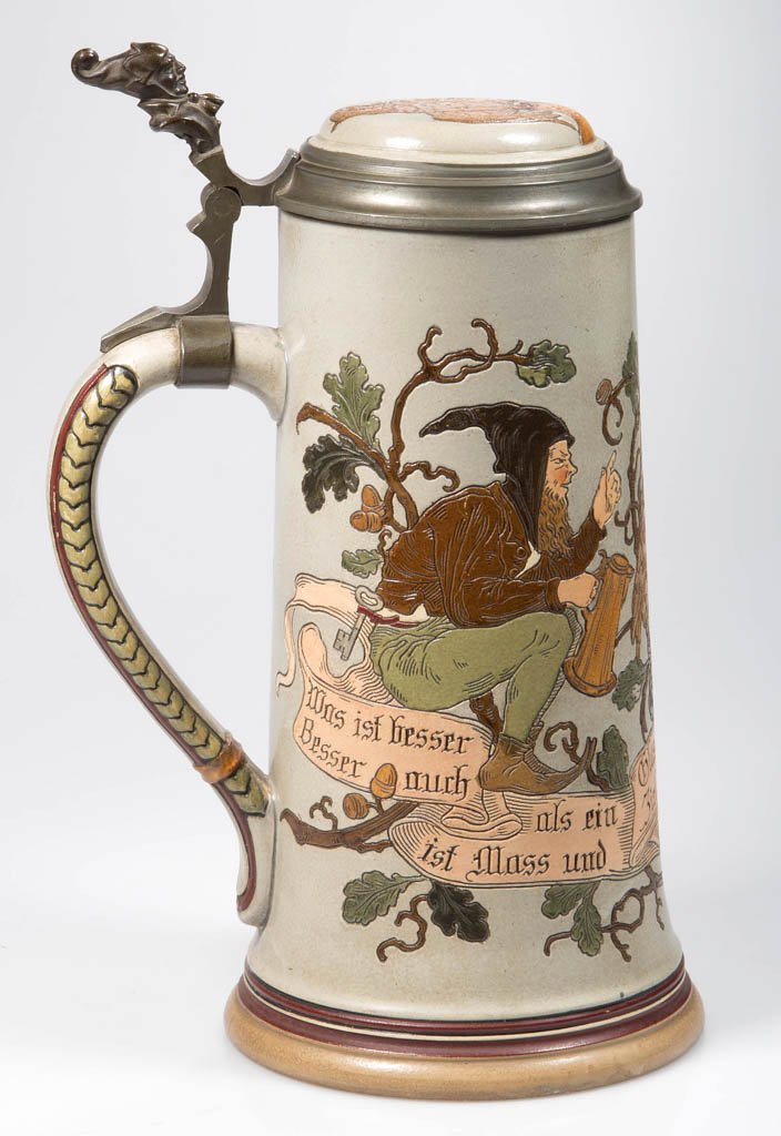 GERMAN MARZI AND REMY #1619 DECORATED BEER STEIN