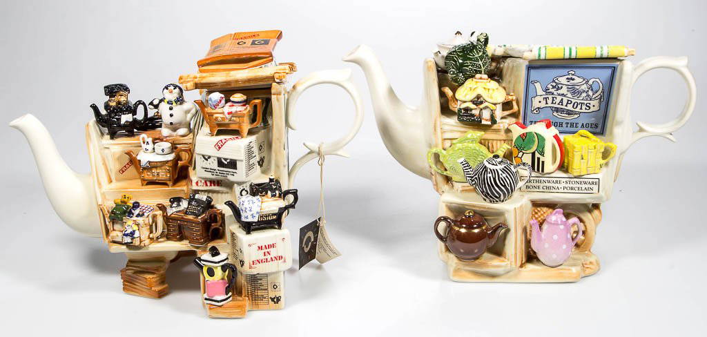 English Pottery Limited Edition Paul Cardew Teapots,