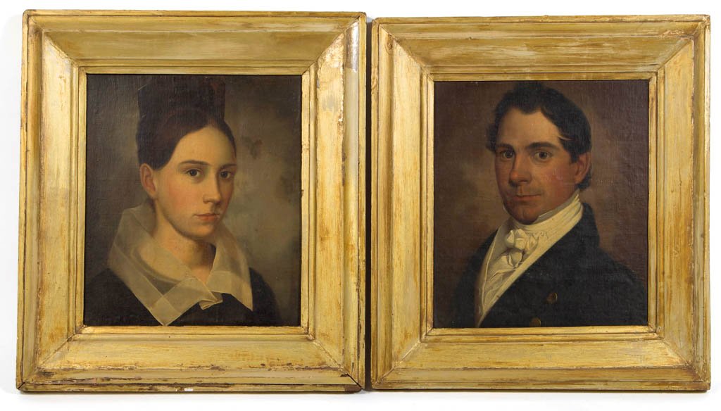FINE PAIR OF VIRGINIA PORTRAITS