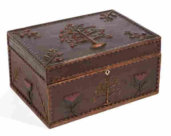 AMERICAN CARVED AND PAINT-DECORATED FOLK ART WORK BOX - Nov 15, 2014 ...