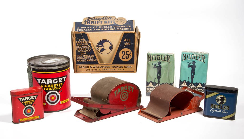 BUGLER AND TARGET CIGARETTE TOBACCO ADVERTISING