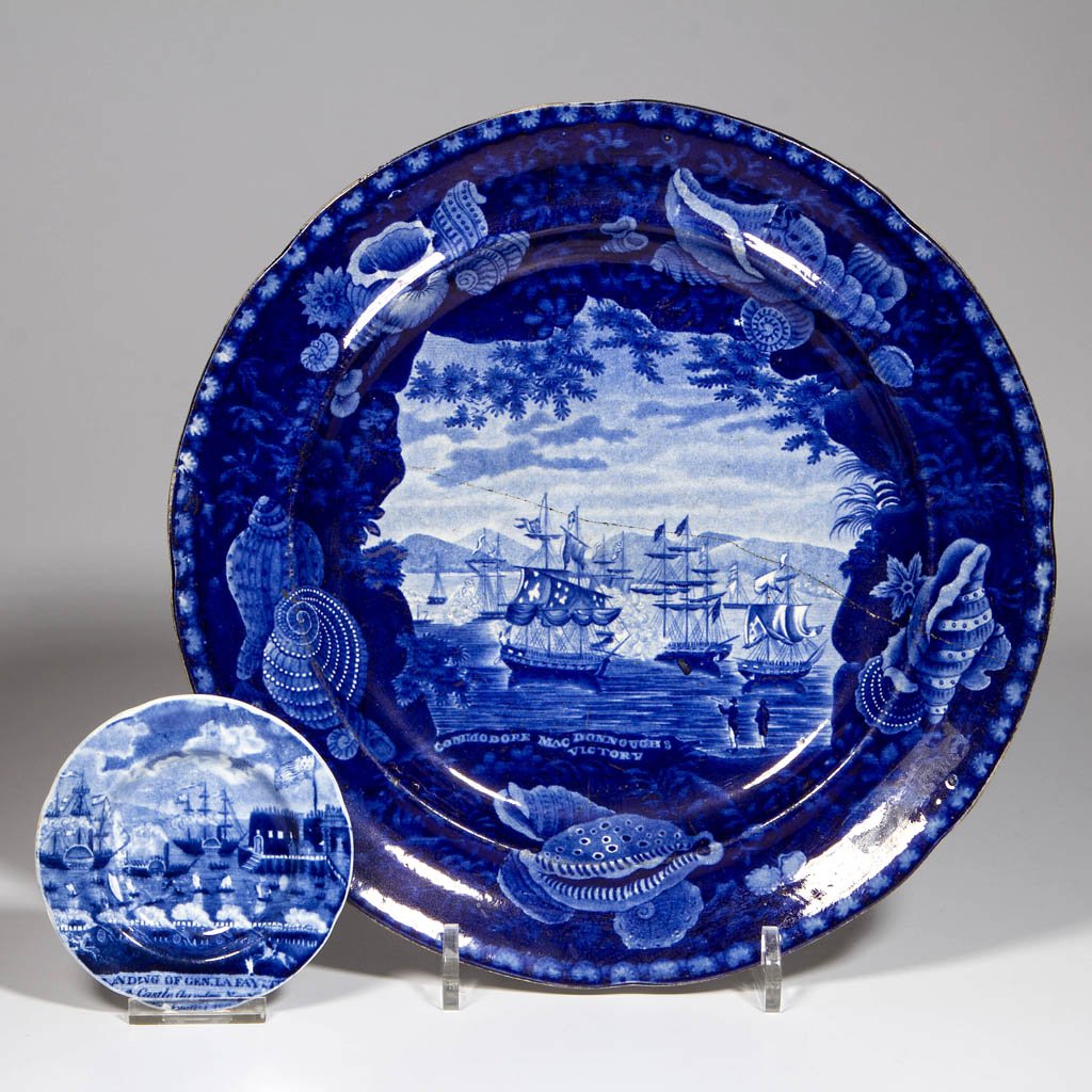 ENGLISH CLEWS POTTERY PEARLWARE AMERICAN COMMEMORATIVE