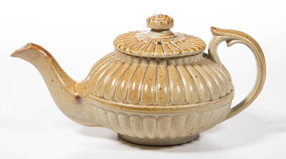 English S. & H. Briddon Pottery Smear Glazed Brown