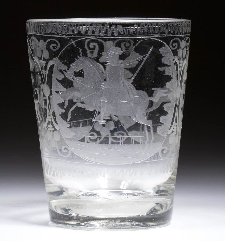 Free-blown And Engraved Flip Glass - May 20, 2015 | Jeffrey S. Evans ...