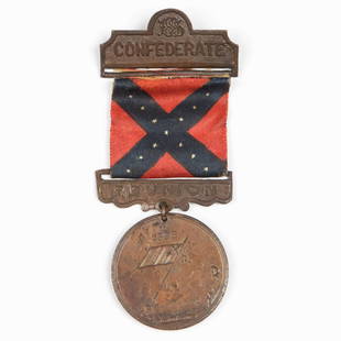Civil War Confederate Reunion Souvenir Pin / Medal