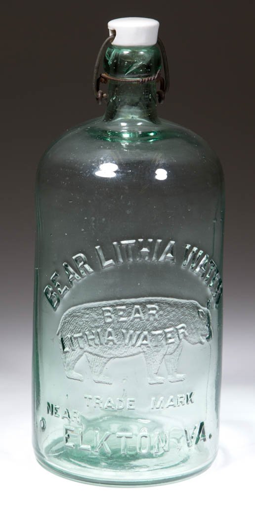 Elkton, Virginia Bear Lithia Spring Water Bottle