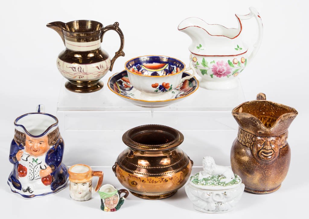 Assorted English And Other Ceramic Articles, Lot Of Ten