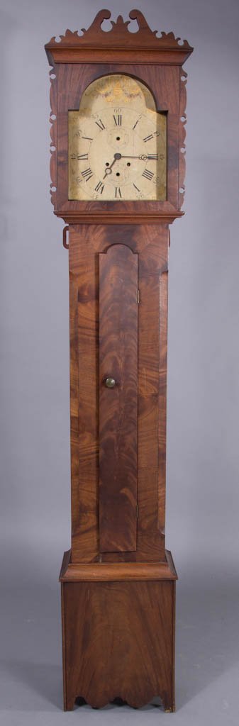 VIRGINIA VERNACULAR WALNUT TALL-CASE CLOCK