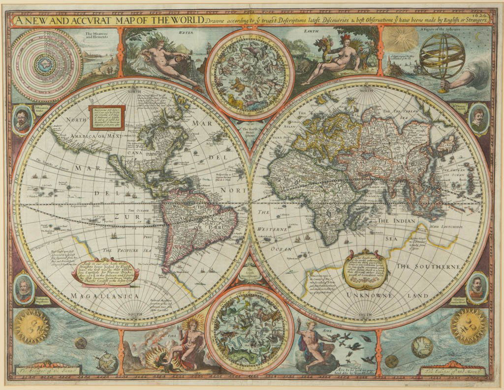 John Speed (british, 1552 1629) Map Of The World