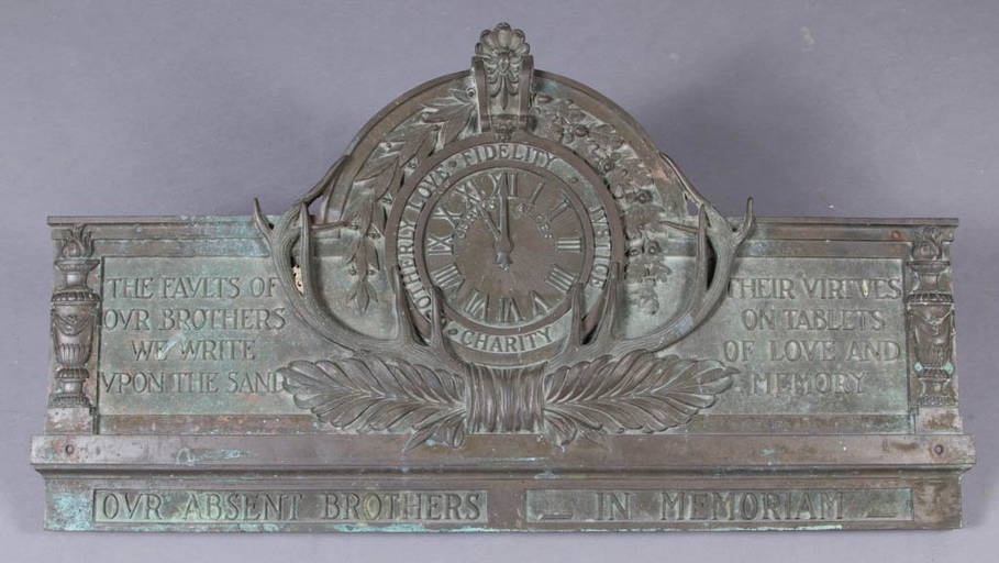 American Cast Bronze Elks Memorial Plaque