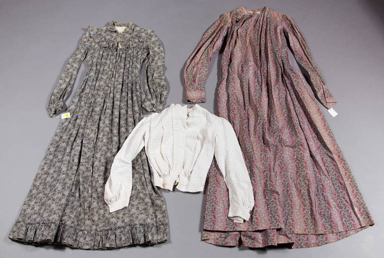 Victorian Lady's Wrappers And Top, Lot Of Three