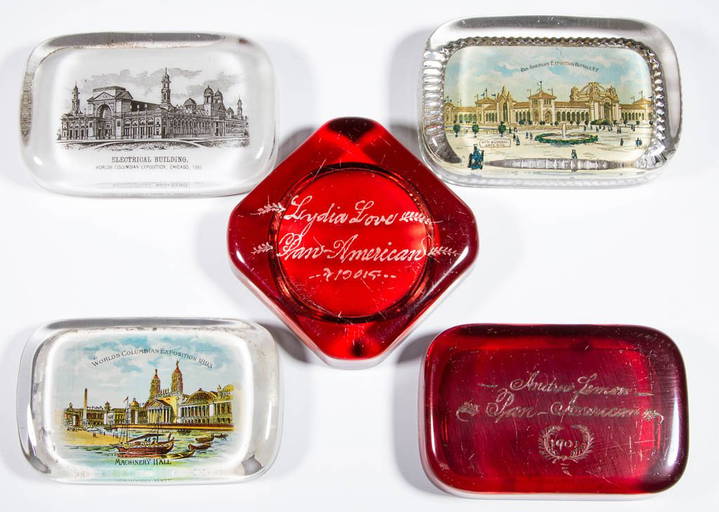 Assorted Exposition / World's Fair Glass Souvenir