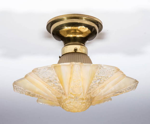 Art Deco Martele Modernizer Ceiling Lighting Fixture