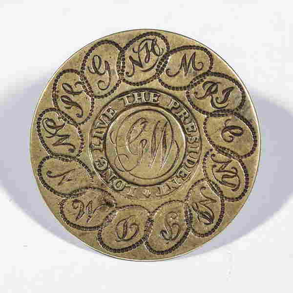 1789 GEORGE WASHINGTON GWI-4A BRASS INAUGURAL BUTTON - Nov 12, 2016 ...