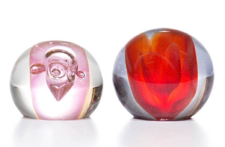 Dominick Labino Studio Art Glass Paperweights, Lot Of