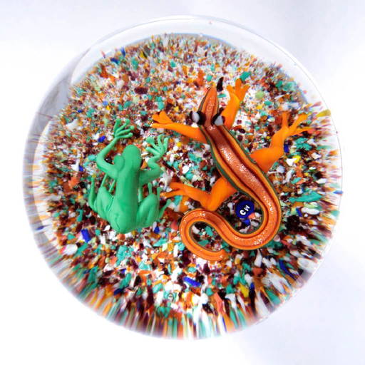 L. J. Wilson Studio Art Glass Lampwork Paperweight