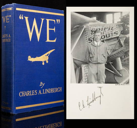 Charles Lindbergh, Signed First Edition We, 1927