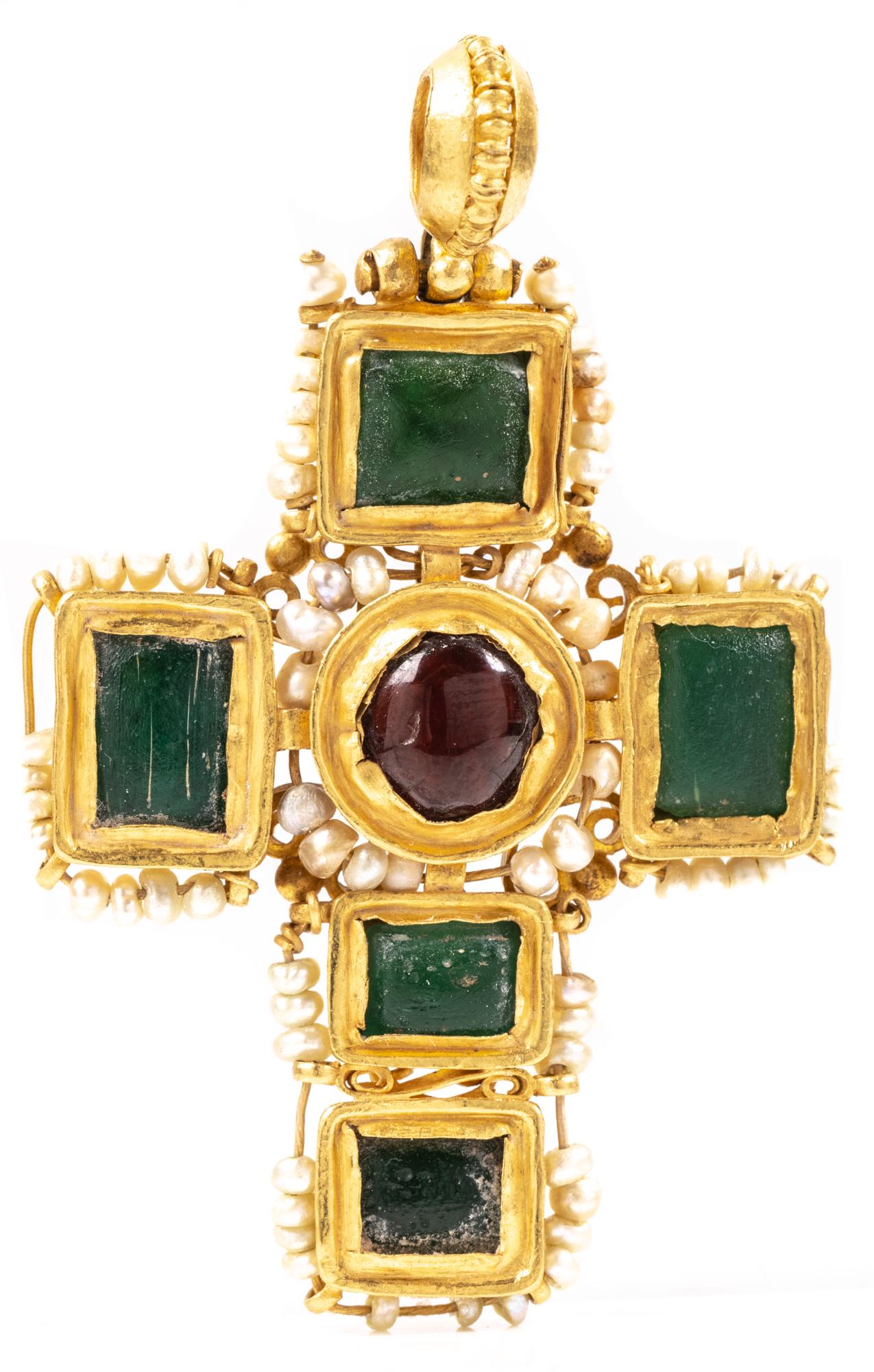 Stunning Ancient Byzantine Cross, 22k Gold W/ Emeralds - May 26, 2021 ...
