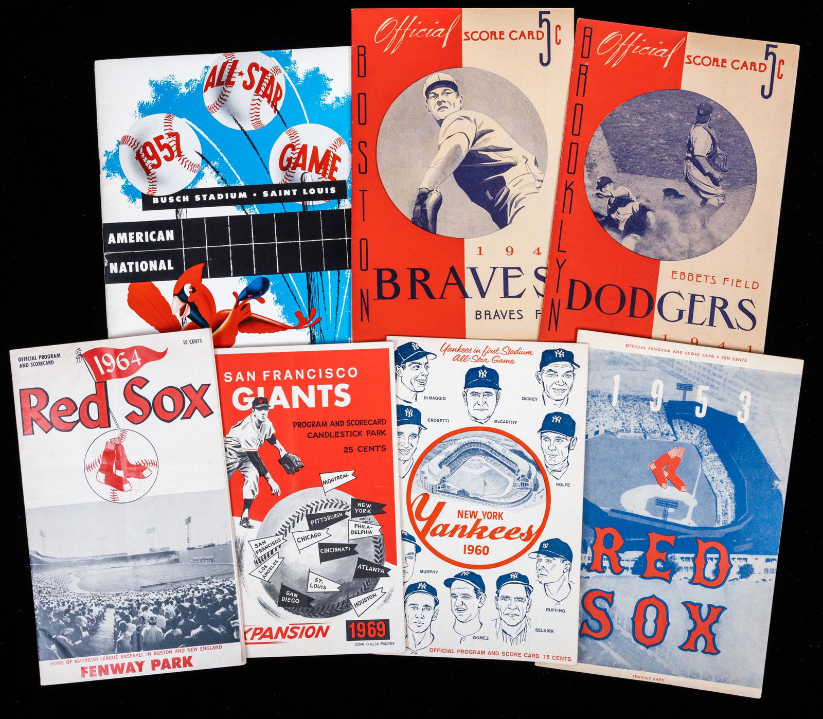 For Auction: Seven (7) Scarce Vintage Baseball Programs and Score ...