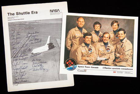 Space Shuttle Team Canada Signed Lithograph