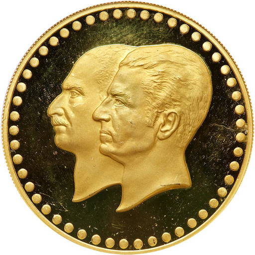 Iran. Golden Jubilee Of The National Bank Gold Medal,