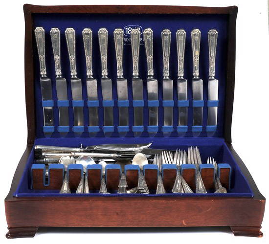 Antique Sterling Flatware Set For 12